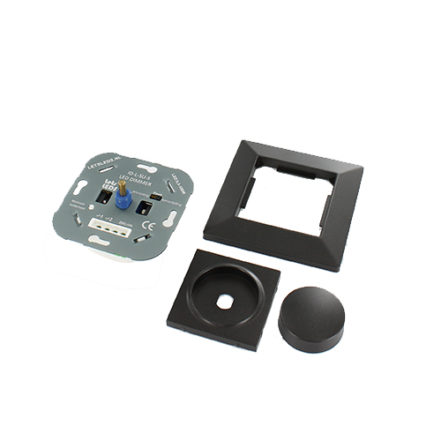 Alpha LED mini spot kantelbaar 3Watt rond ZWART IP68 dimbaar